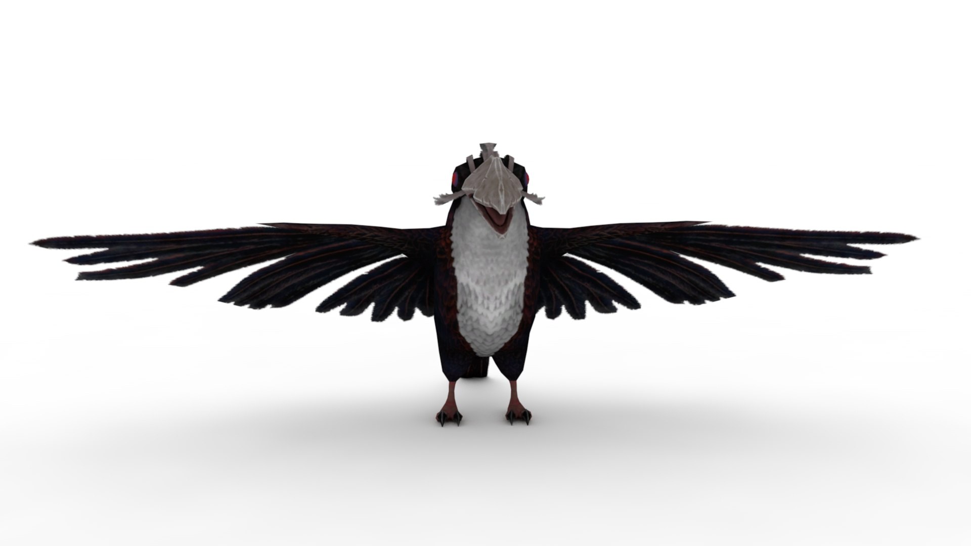 3D Crow 3D Model - TurboSquid 1845116