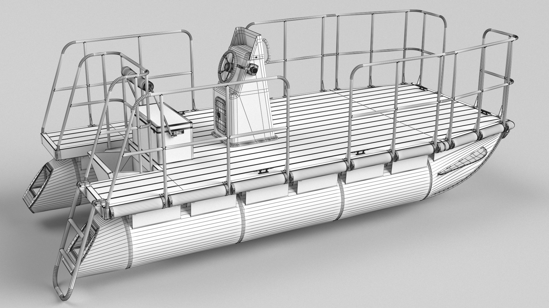 3D Pontoon Boat - TurboSquid 2102261