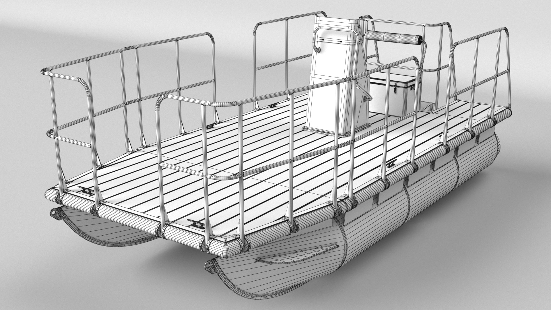 3D Pontoon Boat - TurboSquid 2102261