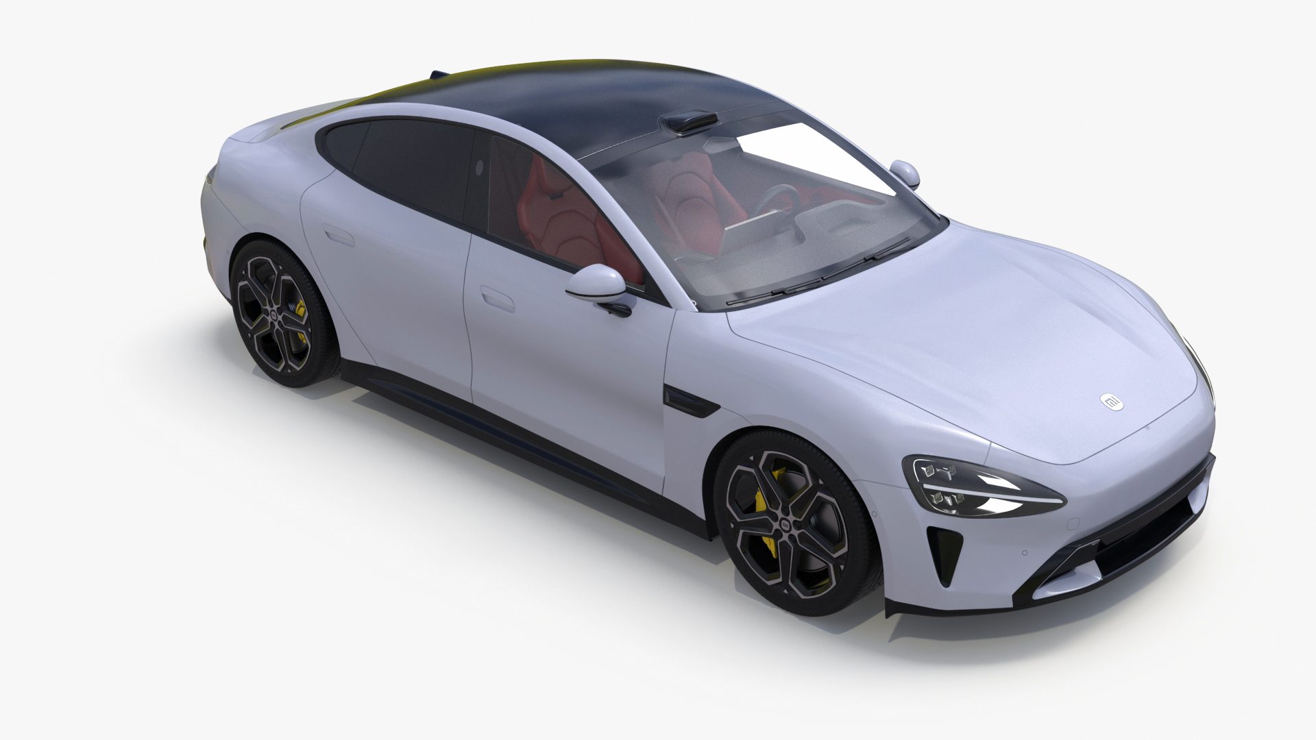 Xiaomi SU7 EV Car 2023 Mineral Grey Simplified 3D Model - TurboSquid 2290048