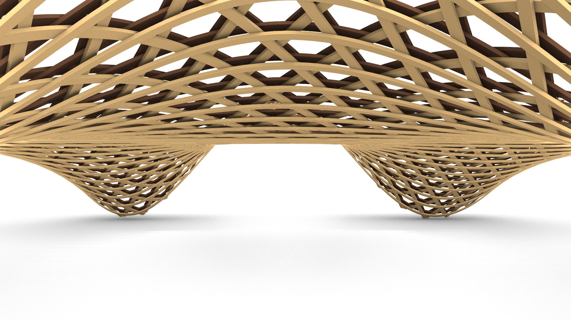 Layered Beams Dancing Structure Model - TurboSquid 2162573