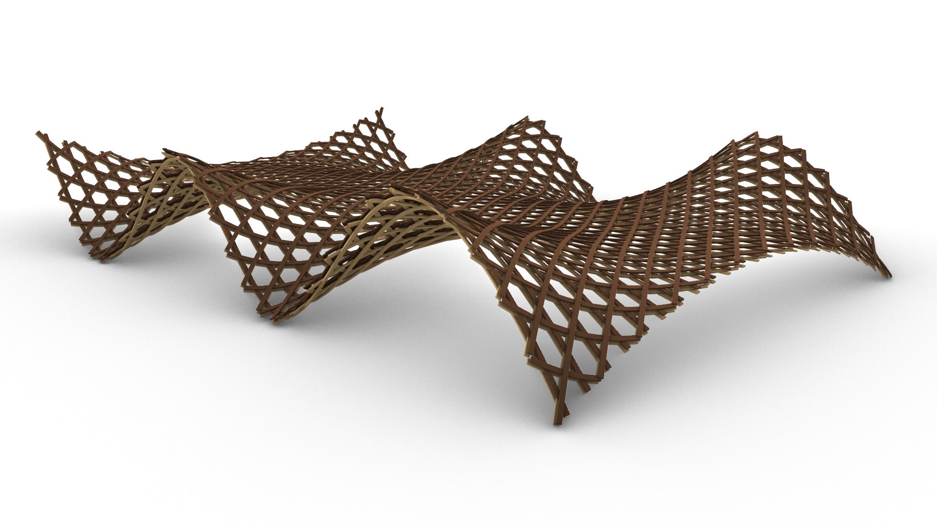 Parametric Woven Wood Structures Set 3D - TurboSquid 2423915
