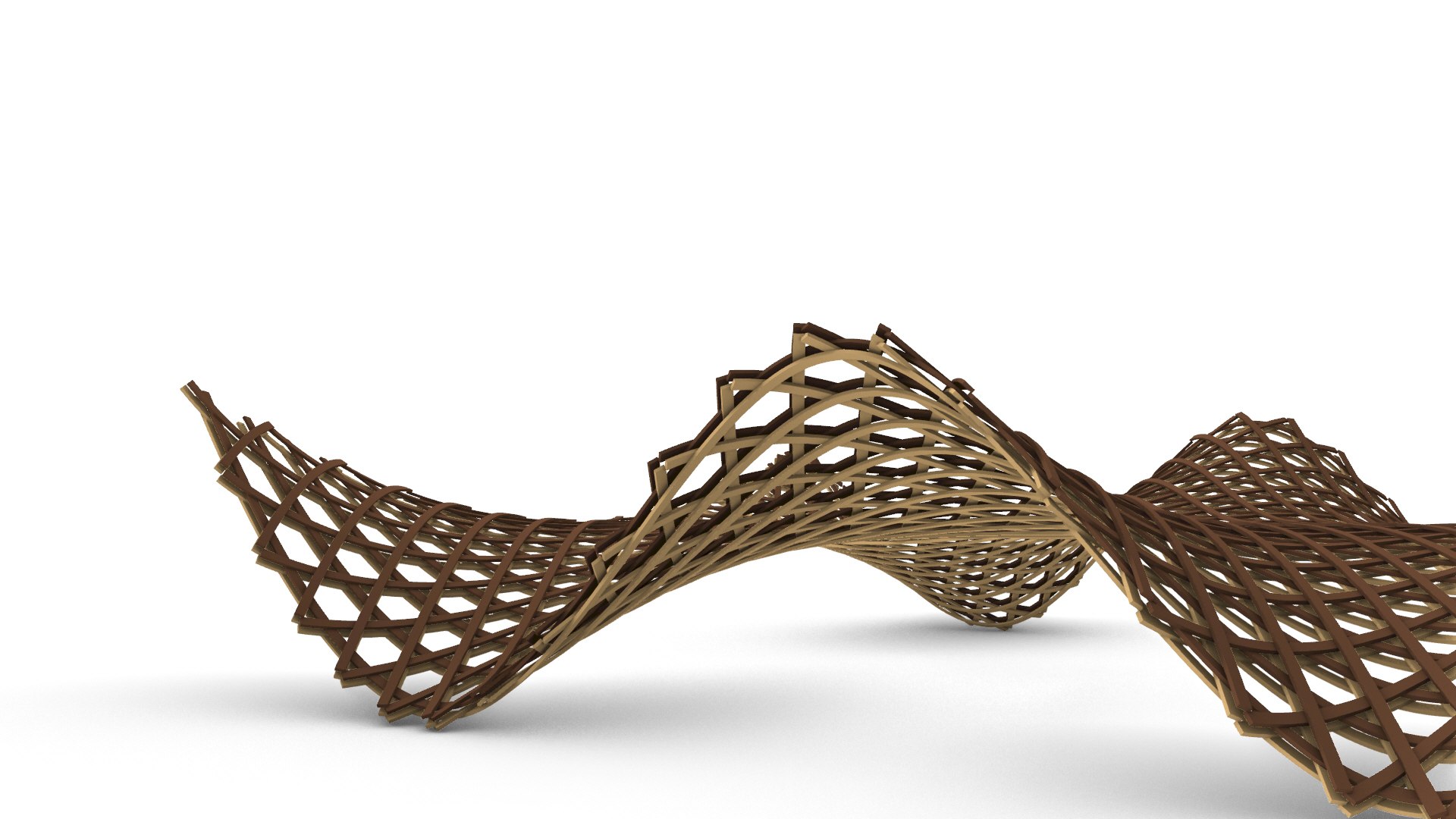 Layered Beams Dancing Structure Model - TurboSquid 2162573