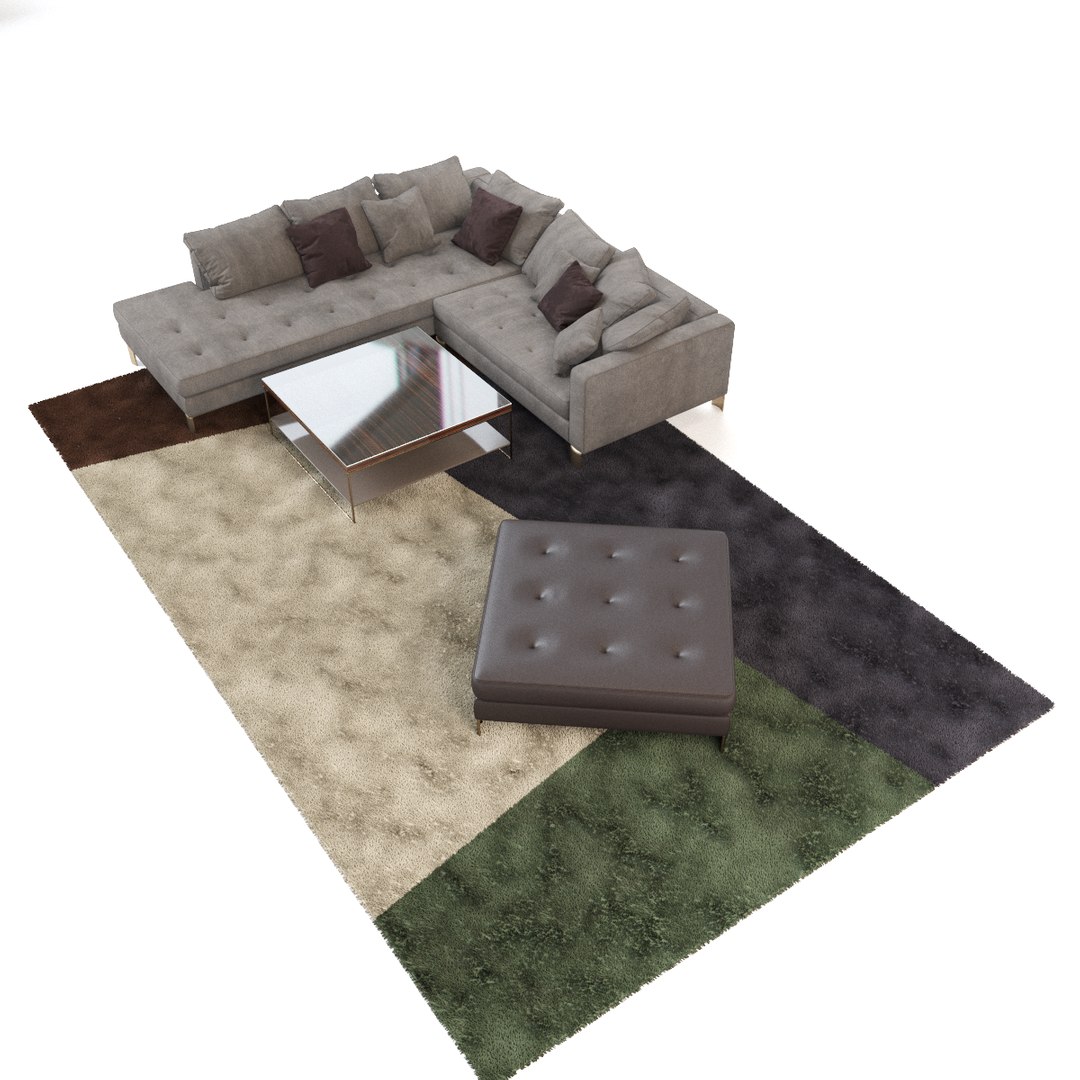 Minotti Pollock Composition 01 3D Model - TurboSquid 1165086