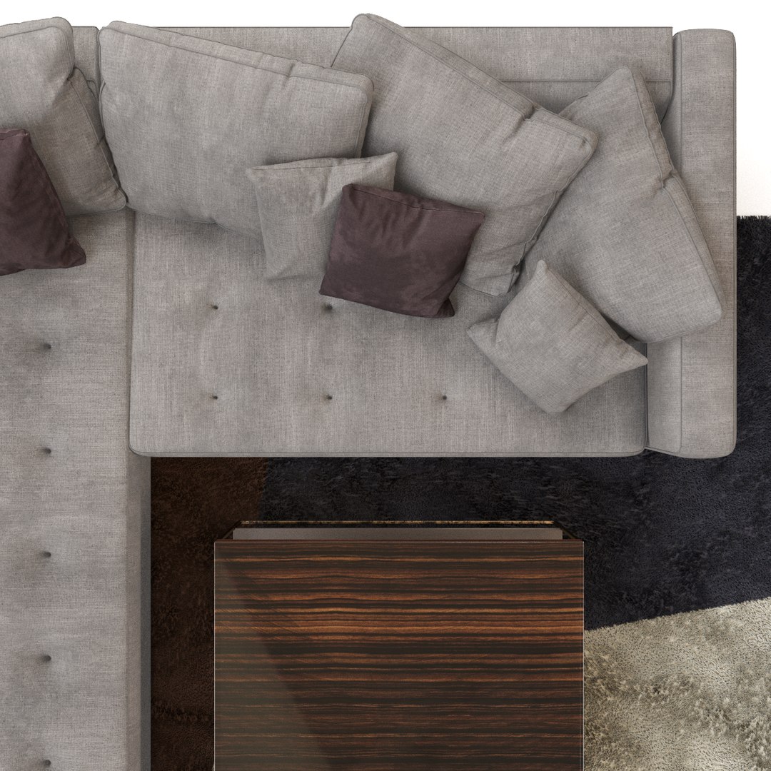 Minotti Pollock Composition 01 3D Model - TurboSquid 1165086