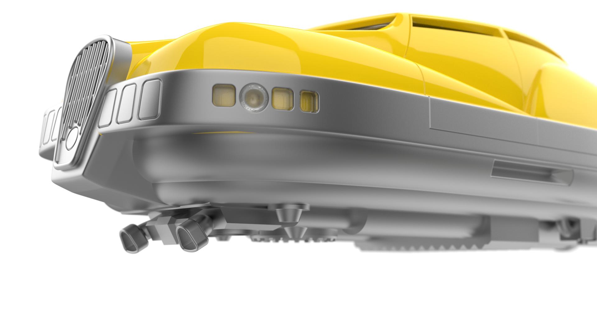 O carro de táxi do quinto elemento Modelo 3D - TurboSquid 1717718