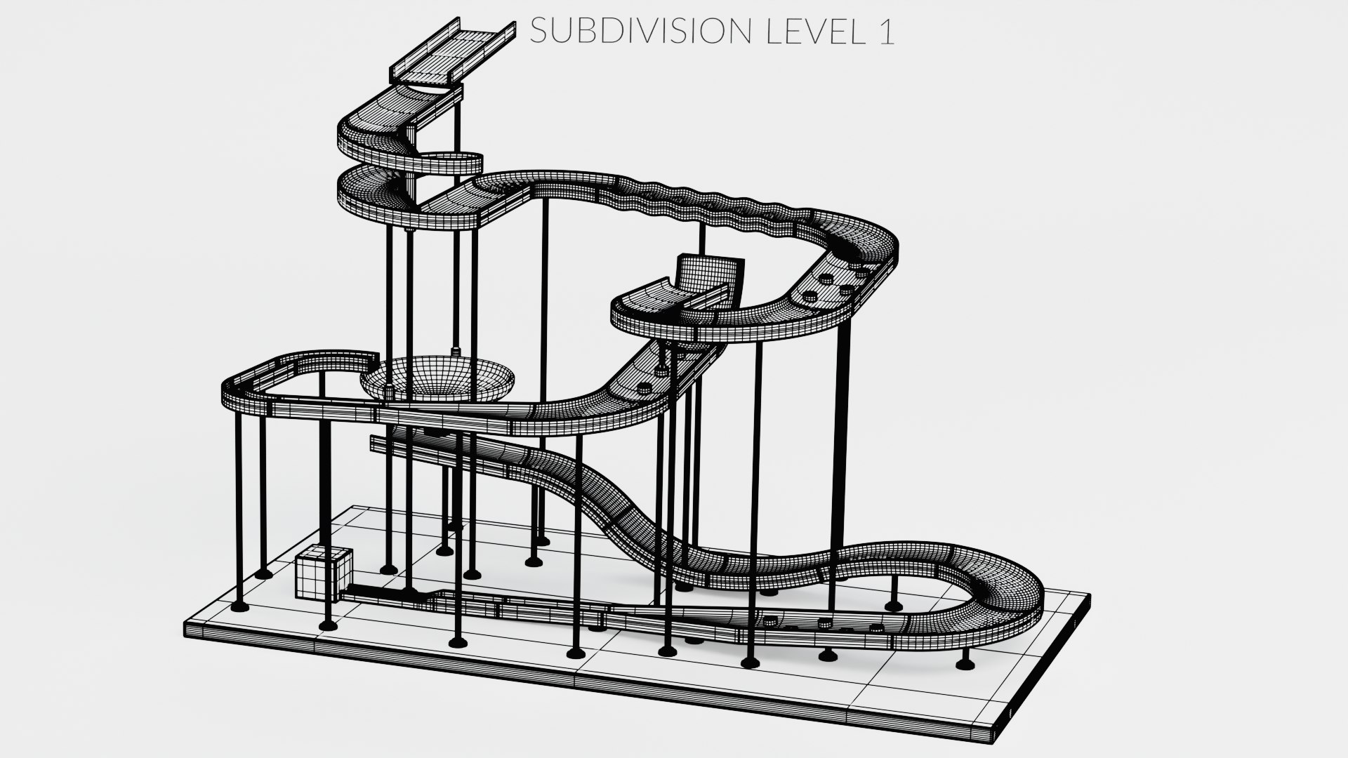 Marble Run Track 3D - TurboSquid 2380572