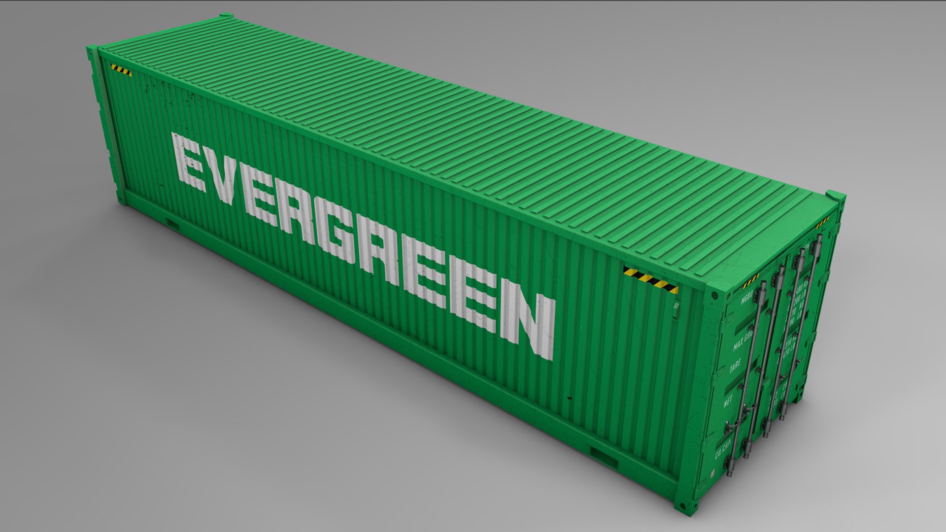 3D evergreen cargo container l721 - TurboSquid 1563498