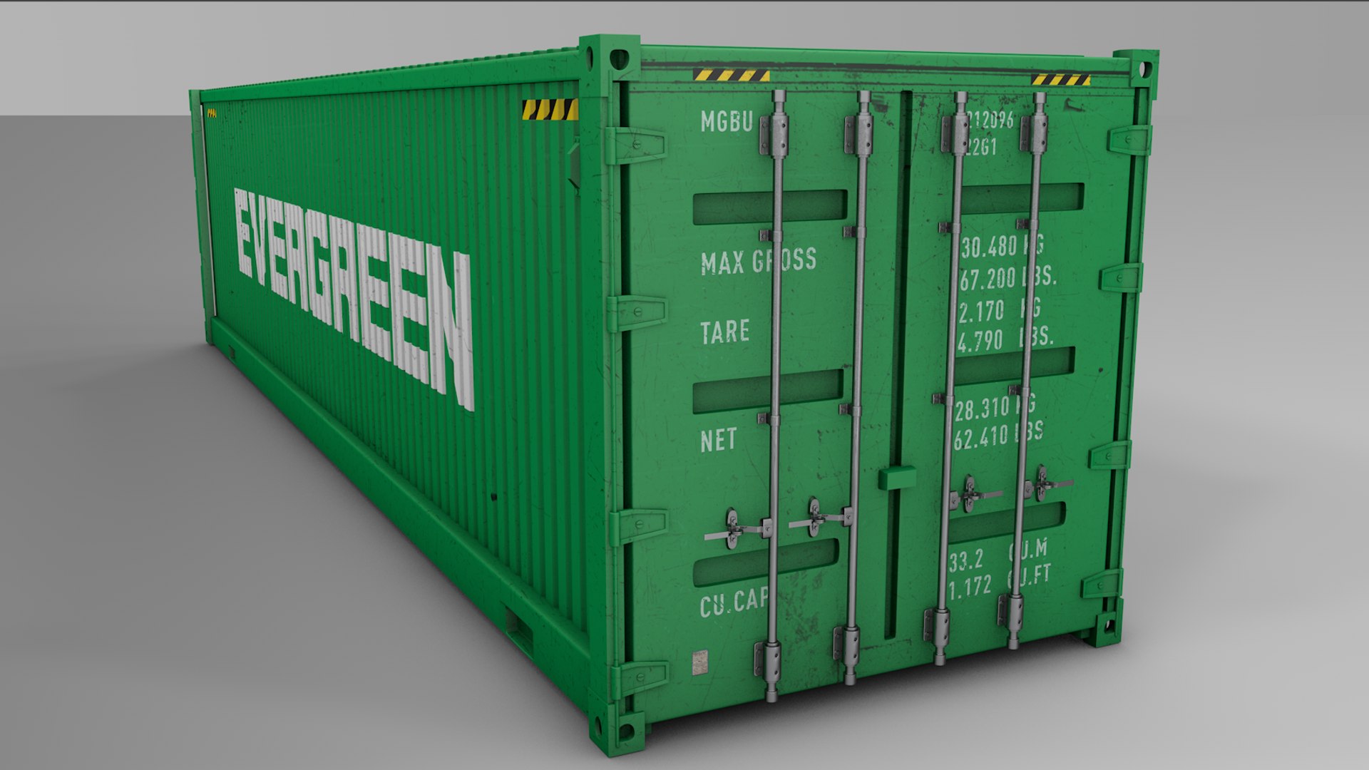 3D evergreen cargo container l721 - TurboSquid 1563498