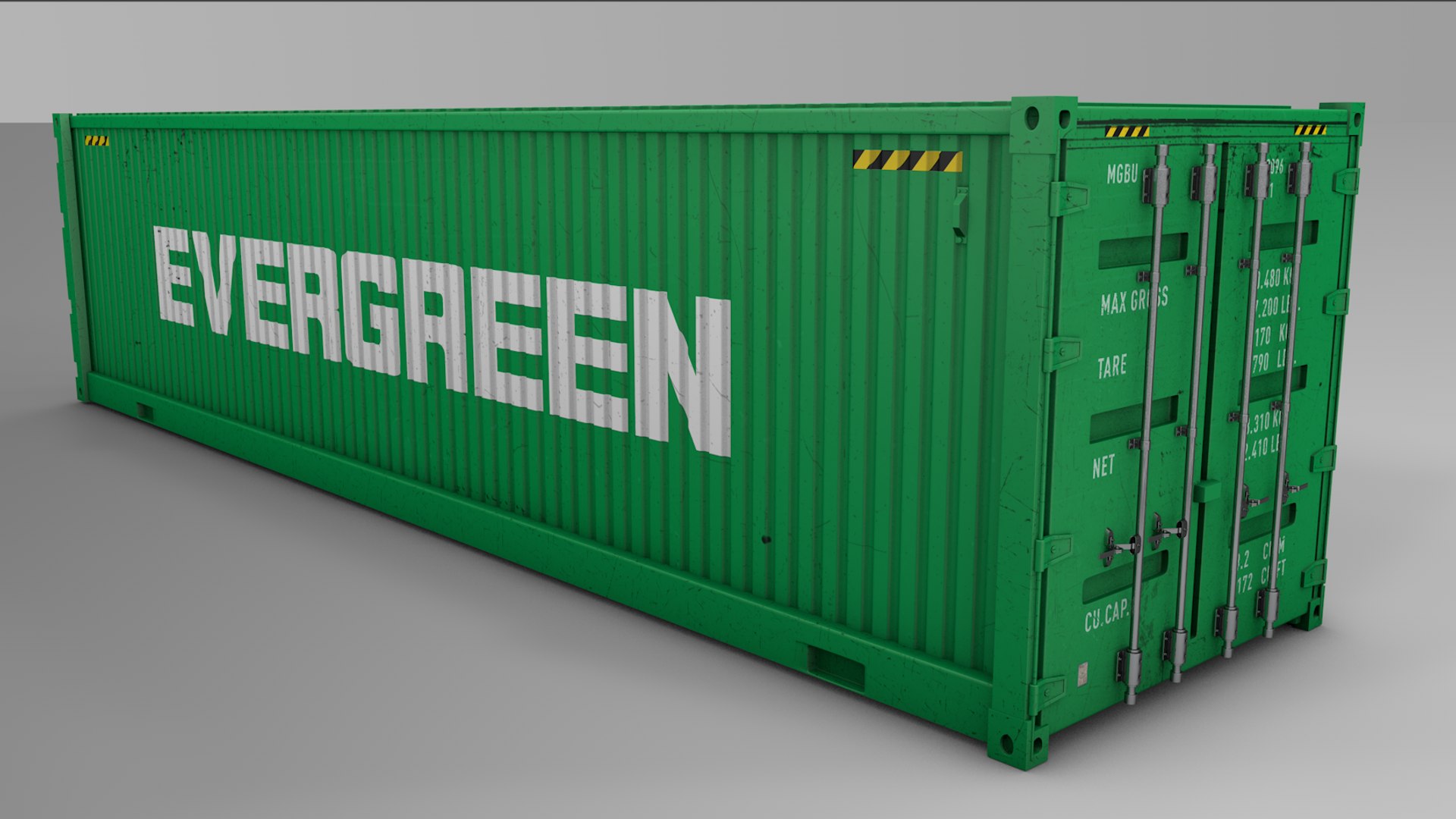 3D evergreen cargo container l721 - TurboSquid 1563498