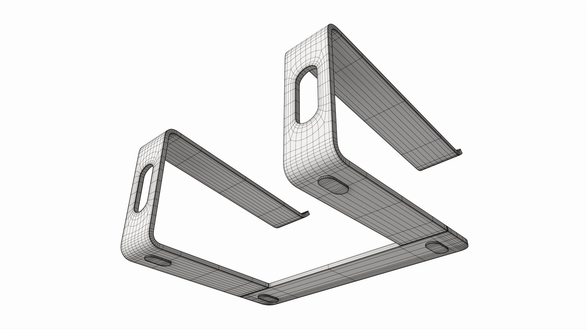 Laptop Notebook Aluminum Riser Stand 3D Model - TurboSquid 2237803