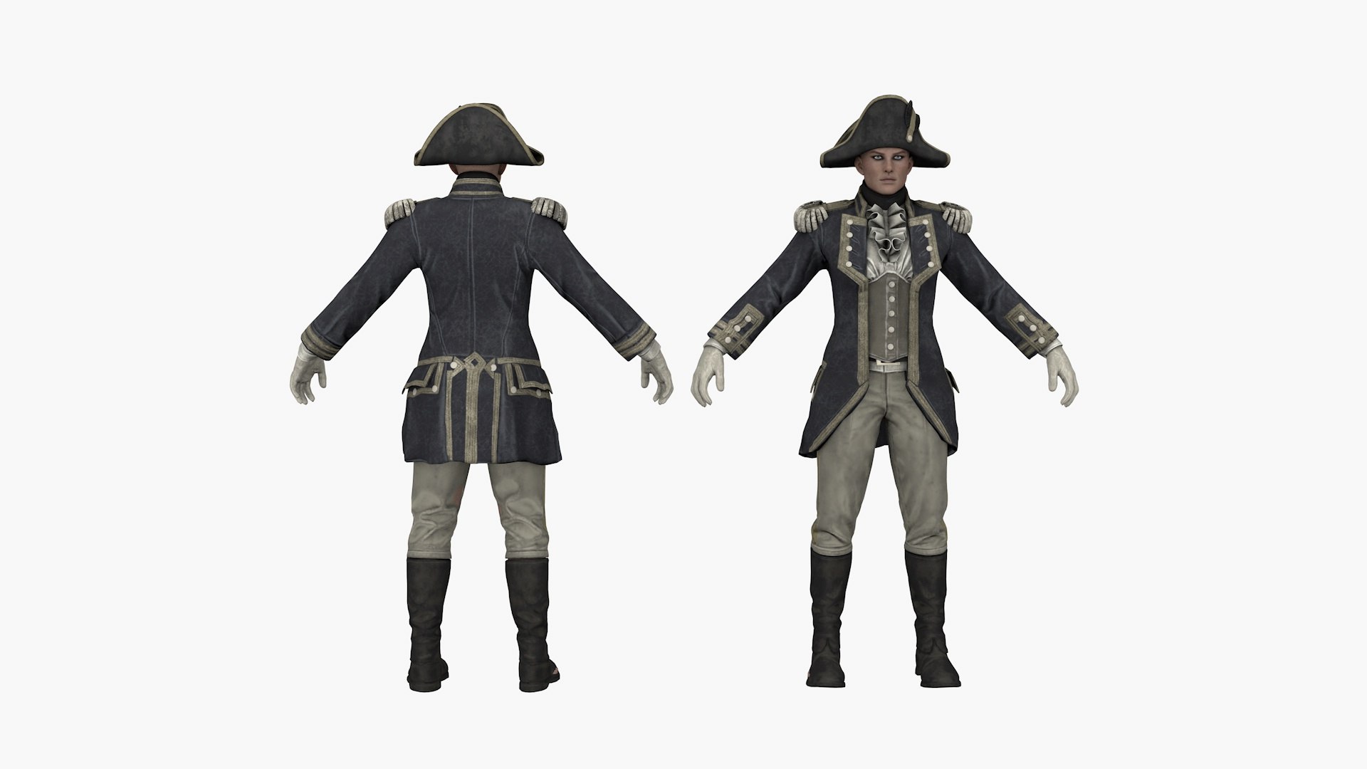 3D model Female Commander - TurboSquid 1838323