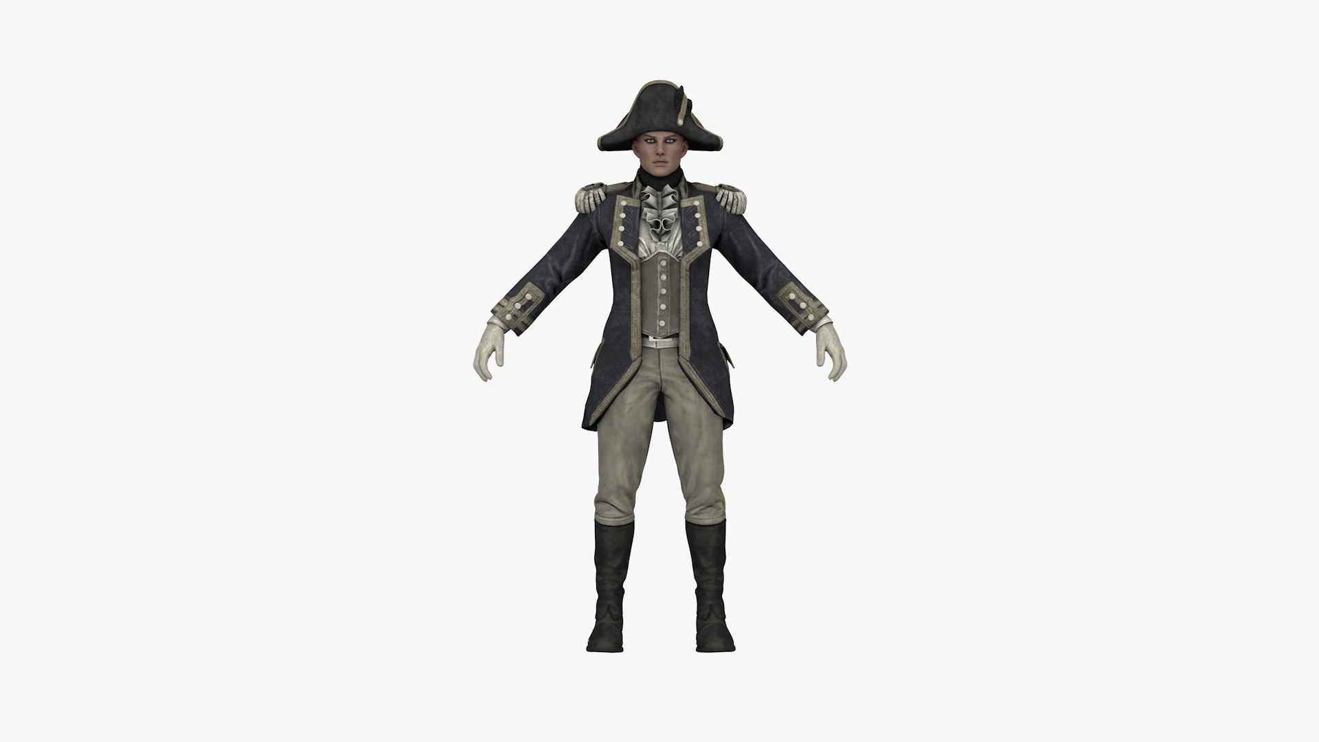 3D model Female Commander - TurboSquid 1838323