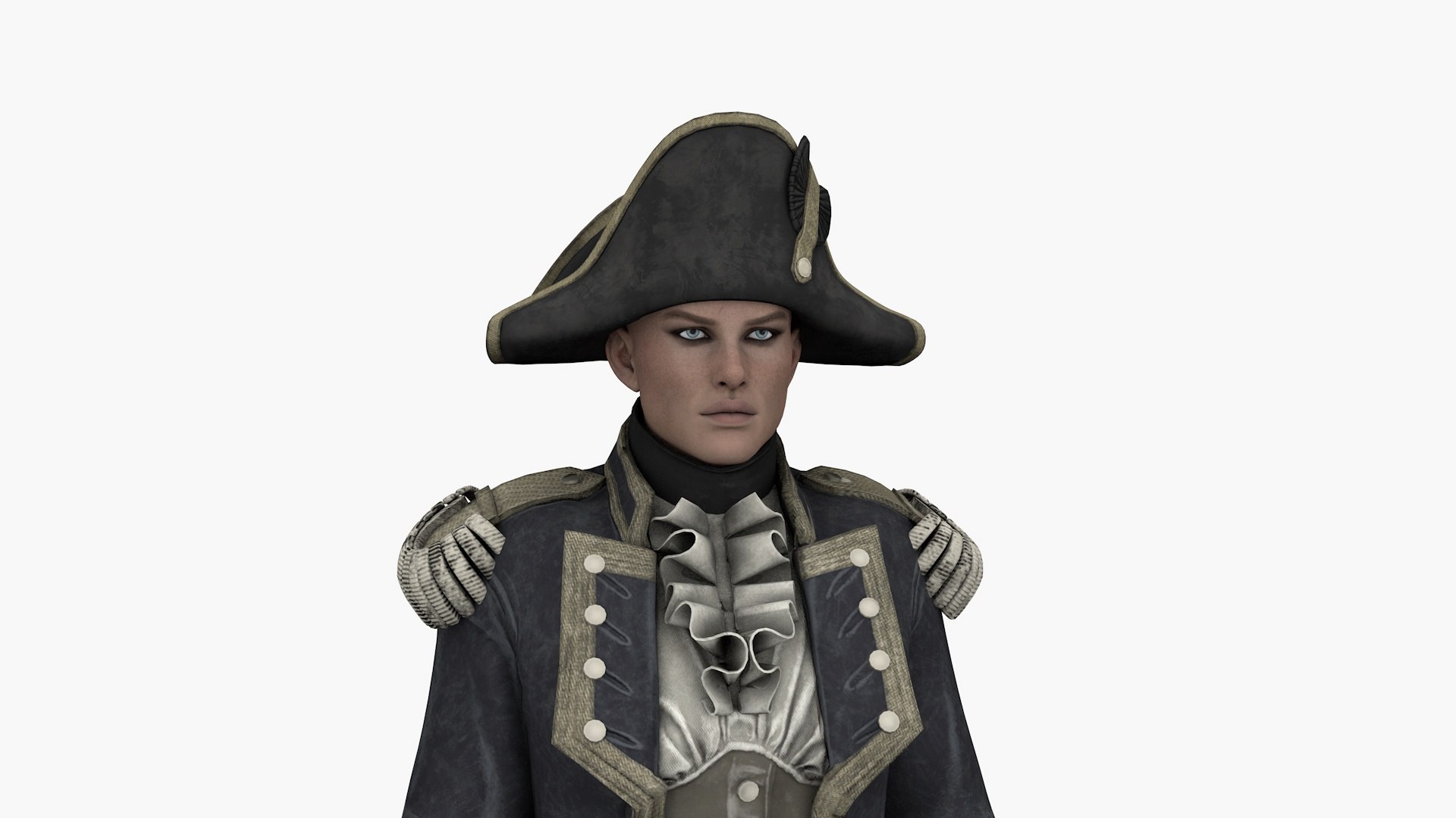 3D model Female Commander - TurboSquid 1838323