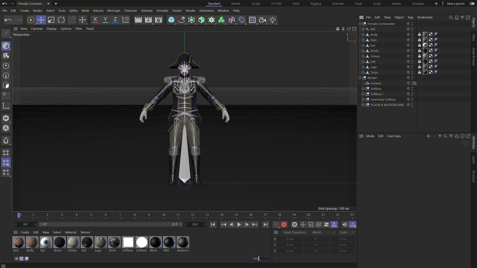 3D model Female Commander - TurboSquid 1838323