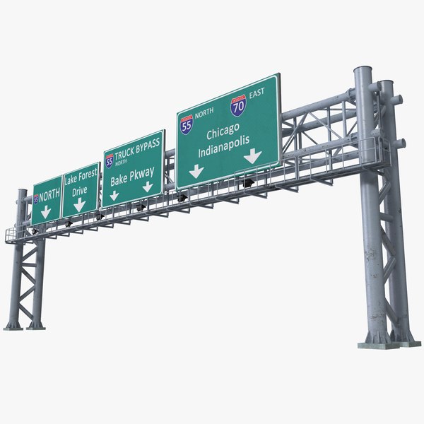 Highway Signage 3D Models for Download | TurboSquid