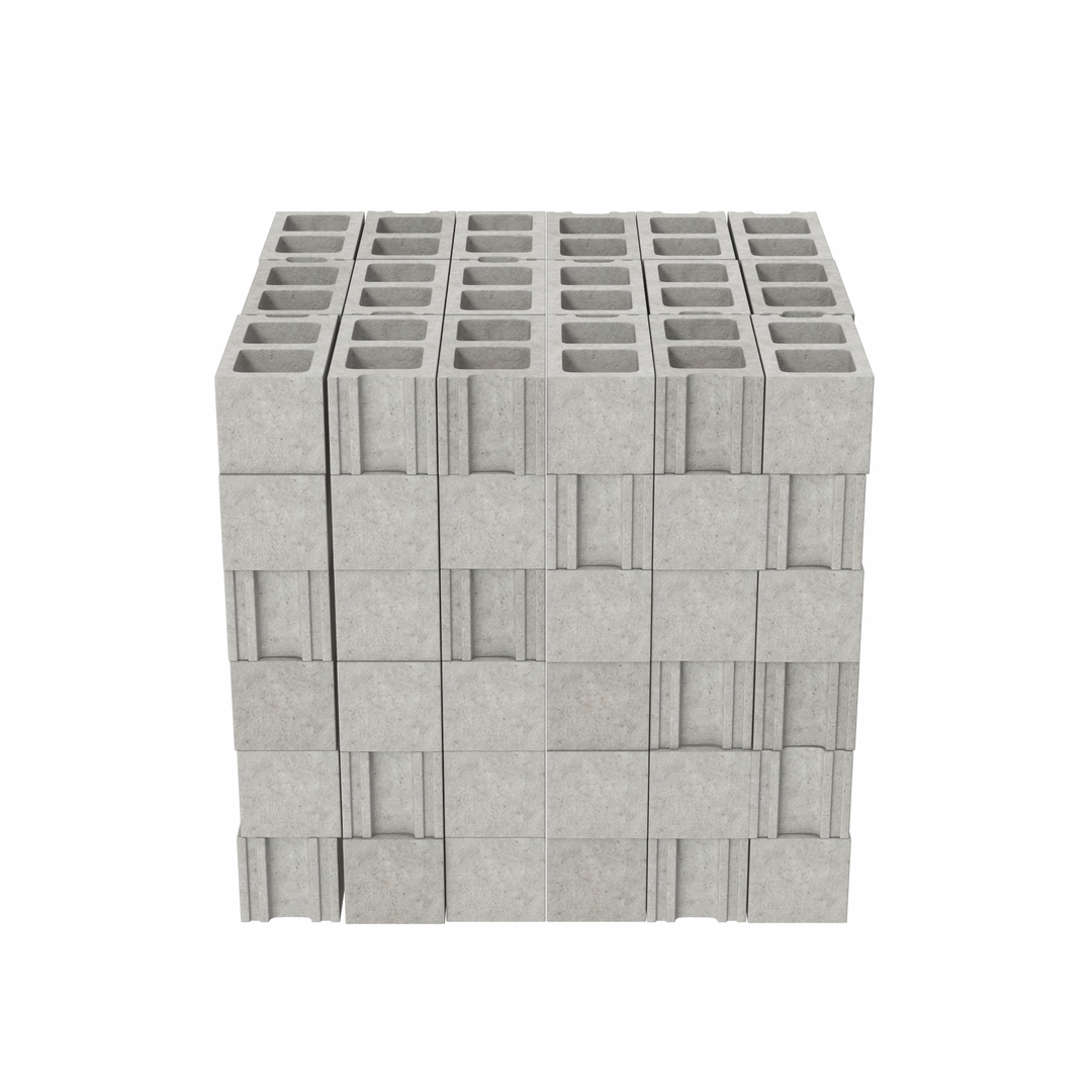 3D Cinder Blocks Stack - TurboSquid 1989619