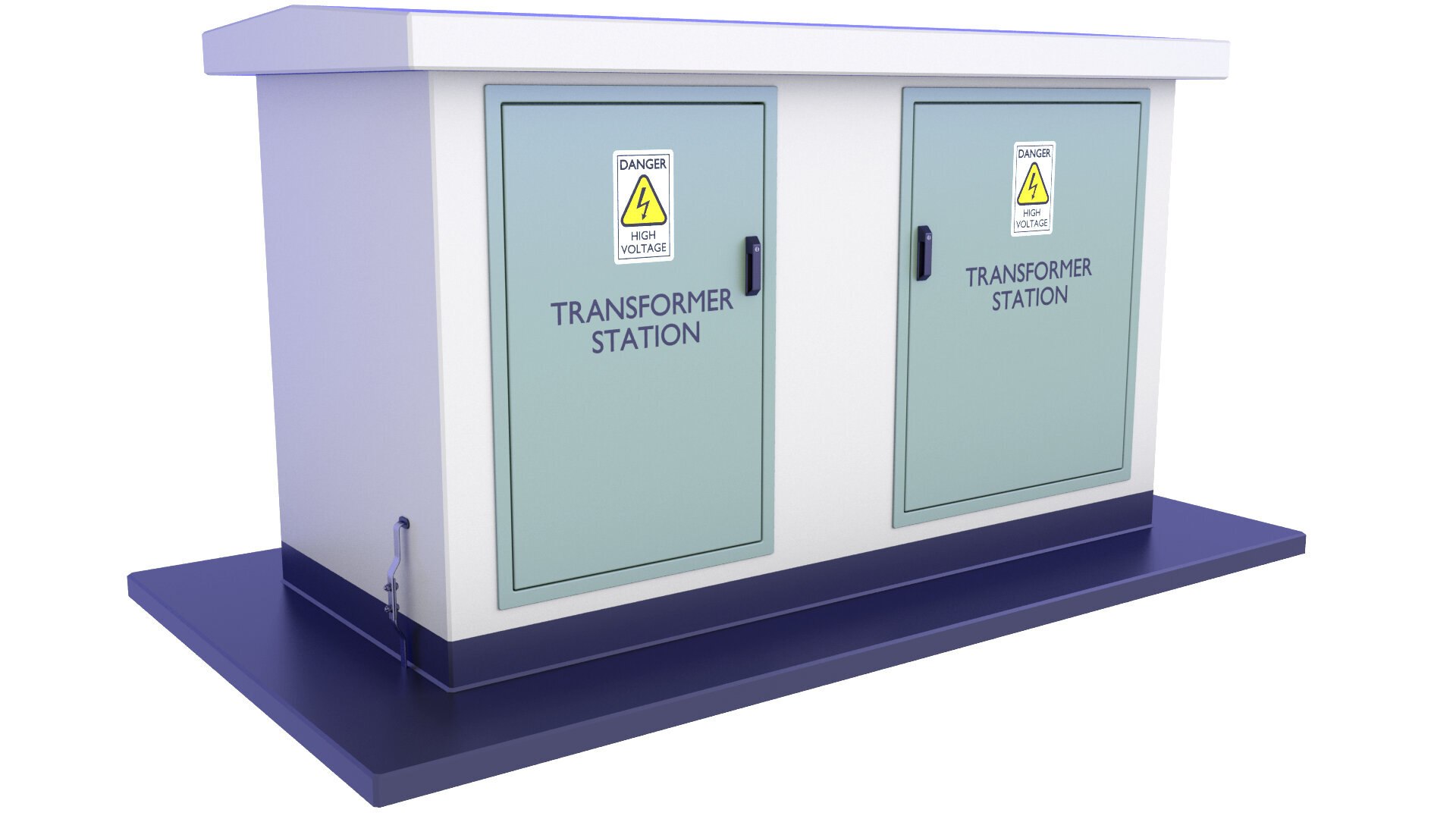 High Voltage Power Distribution Transformer Substation 34 3D ...