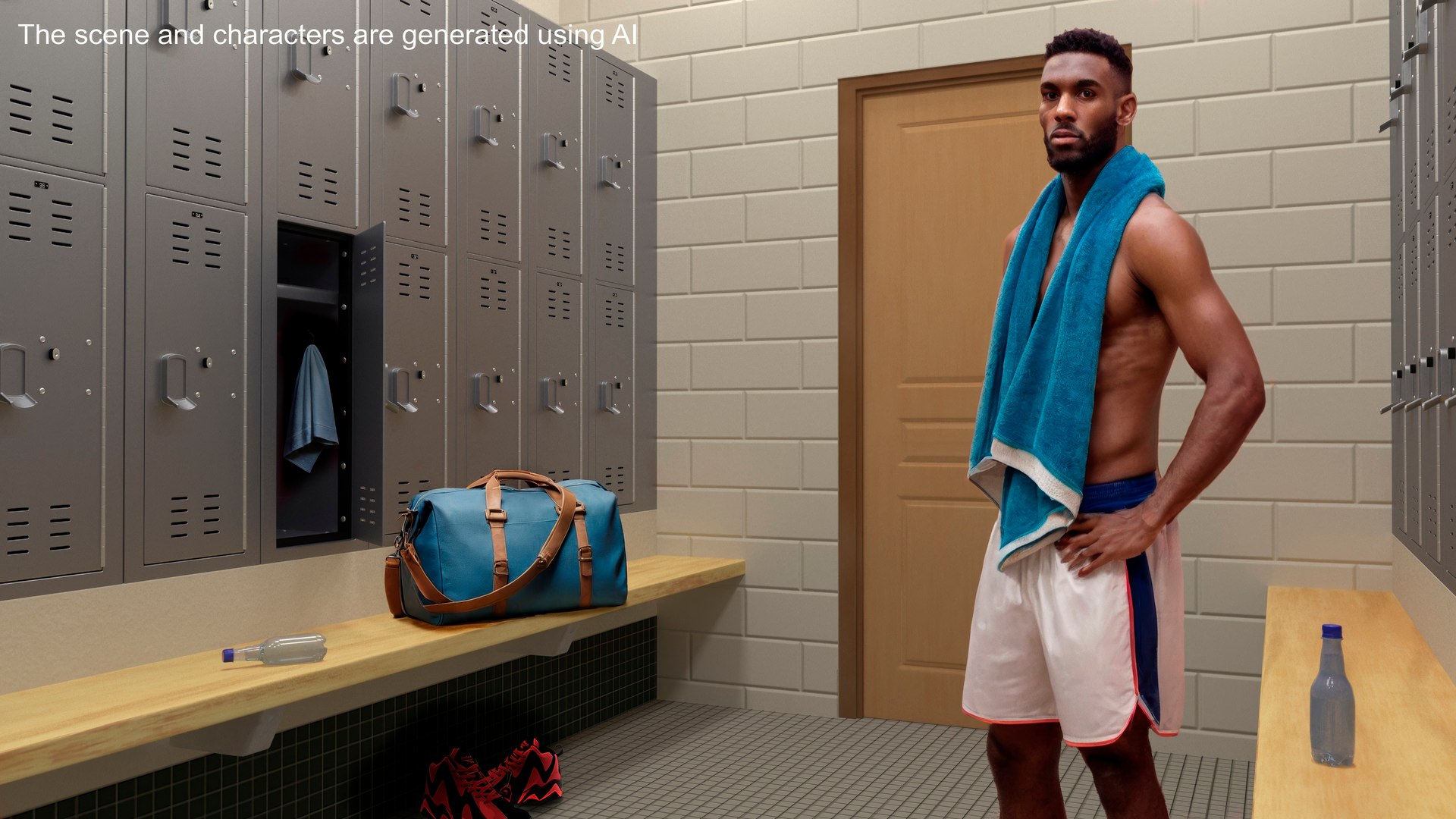 3D Locker Boxes Room Grey - TurboSquid 2230629