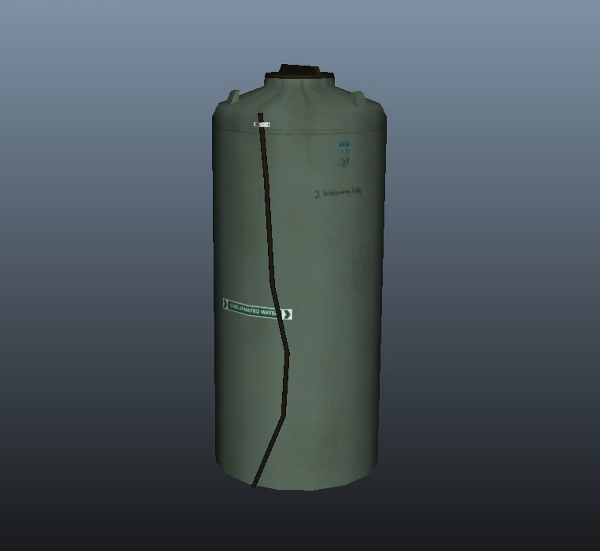 Chlorinated Water Tank 3d X