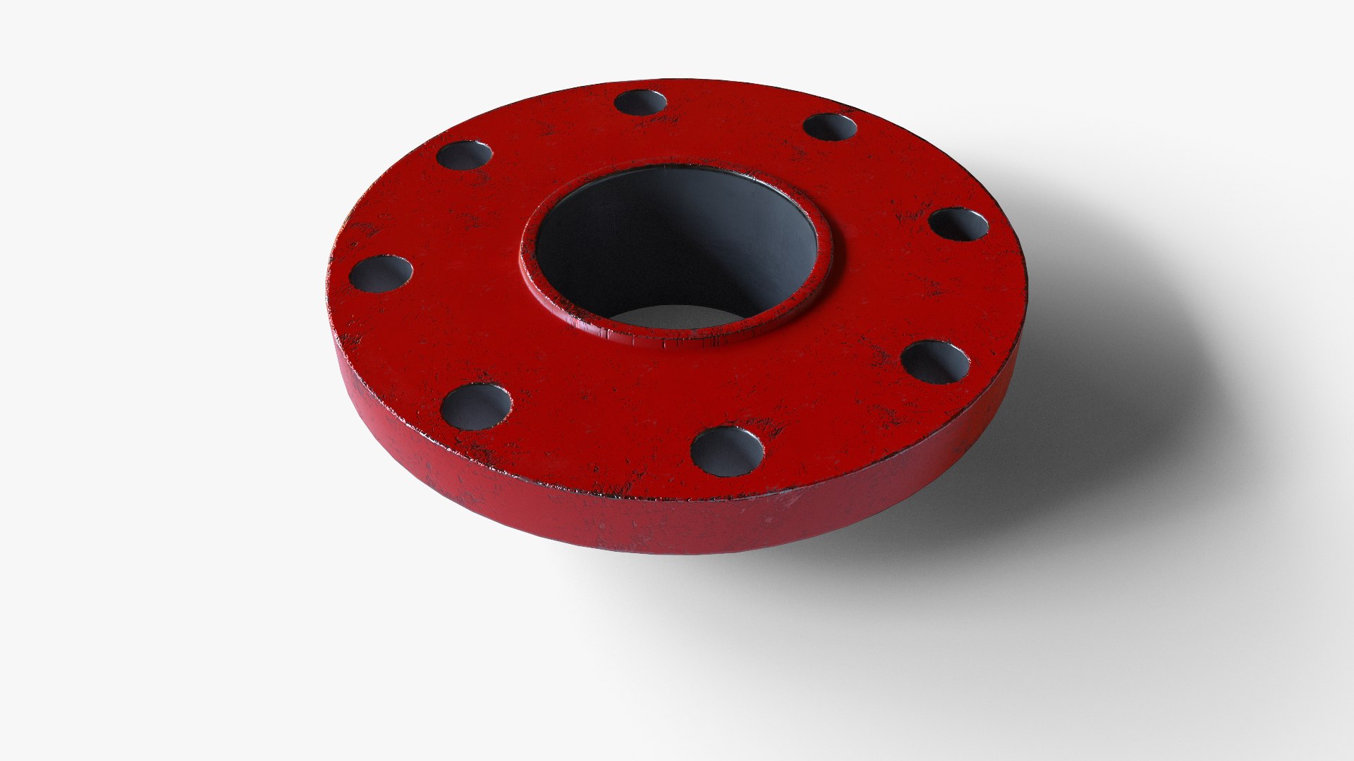 Flange DN100 RED 3D model - TurboSquid 2036152