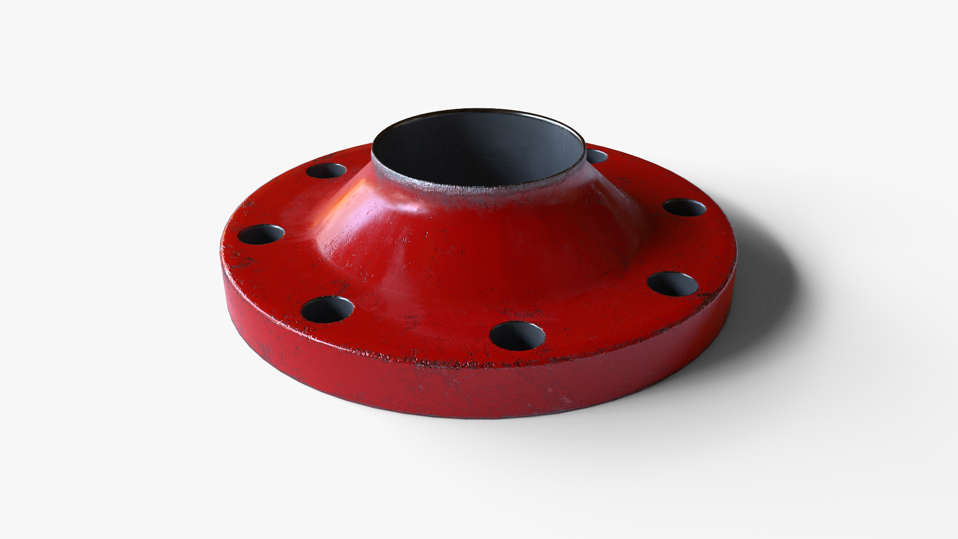 Flange DN100 RED 3D model - TurboSquid 2036152