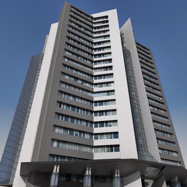 3d model modern building
