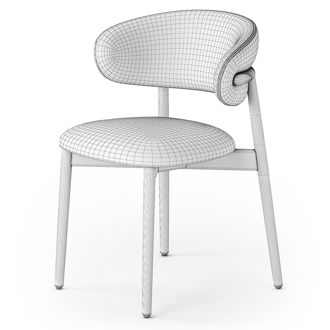 Calligaris Oleandro Wood Chair 3D - TurboSquid 1849021