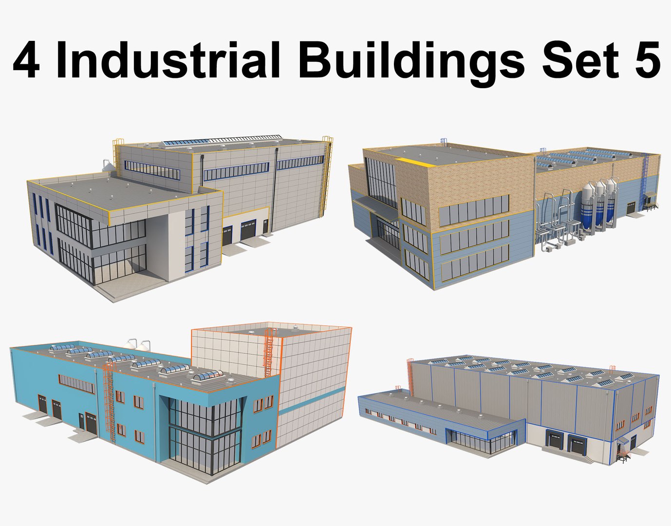 Industrial Building Model - TurboSquid 1325580