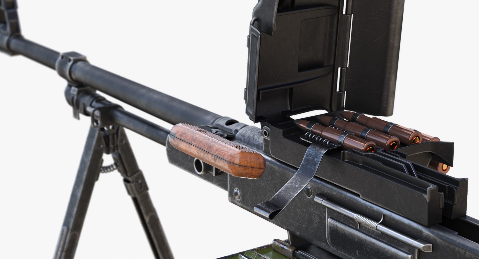 Pkm Machine Gun Model Turbosquid 1249319