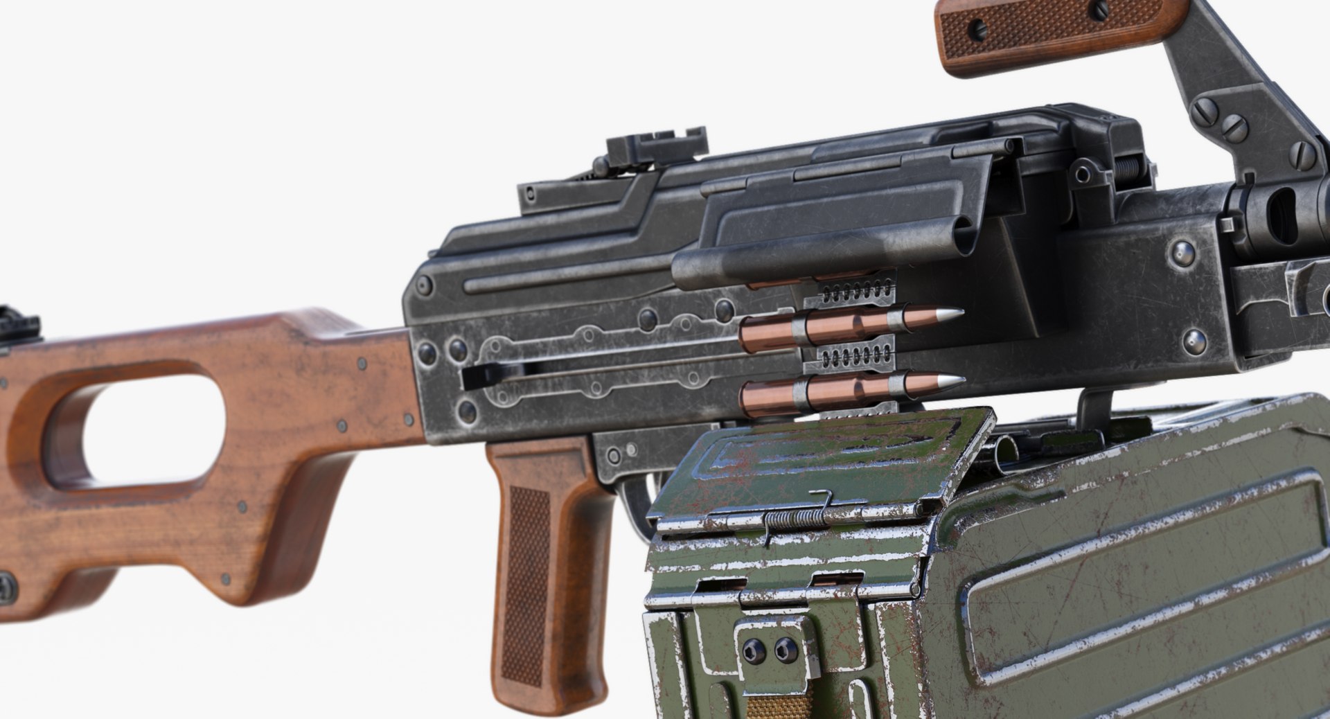 Pkm machine gun model - TurboSquid 1249319