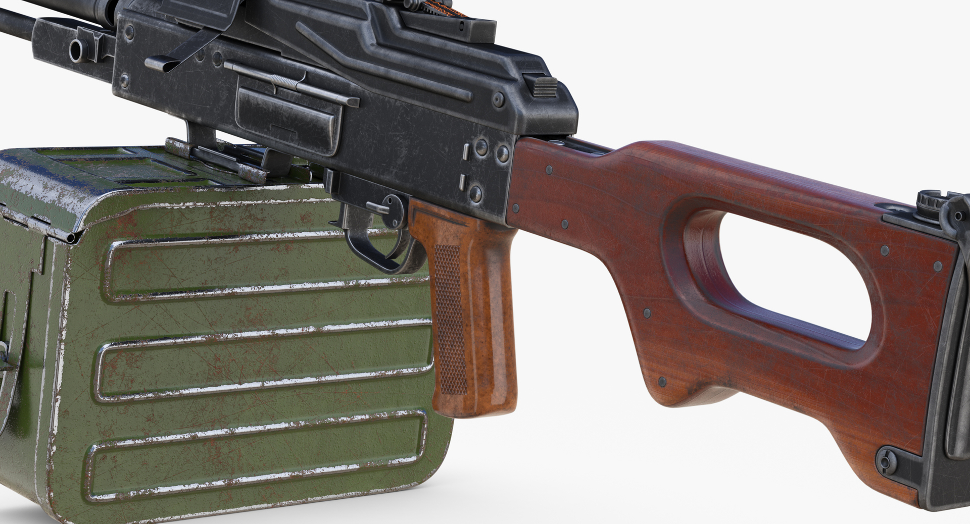 PKM机枪3D模型 - TurboSquid 1249319