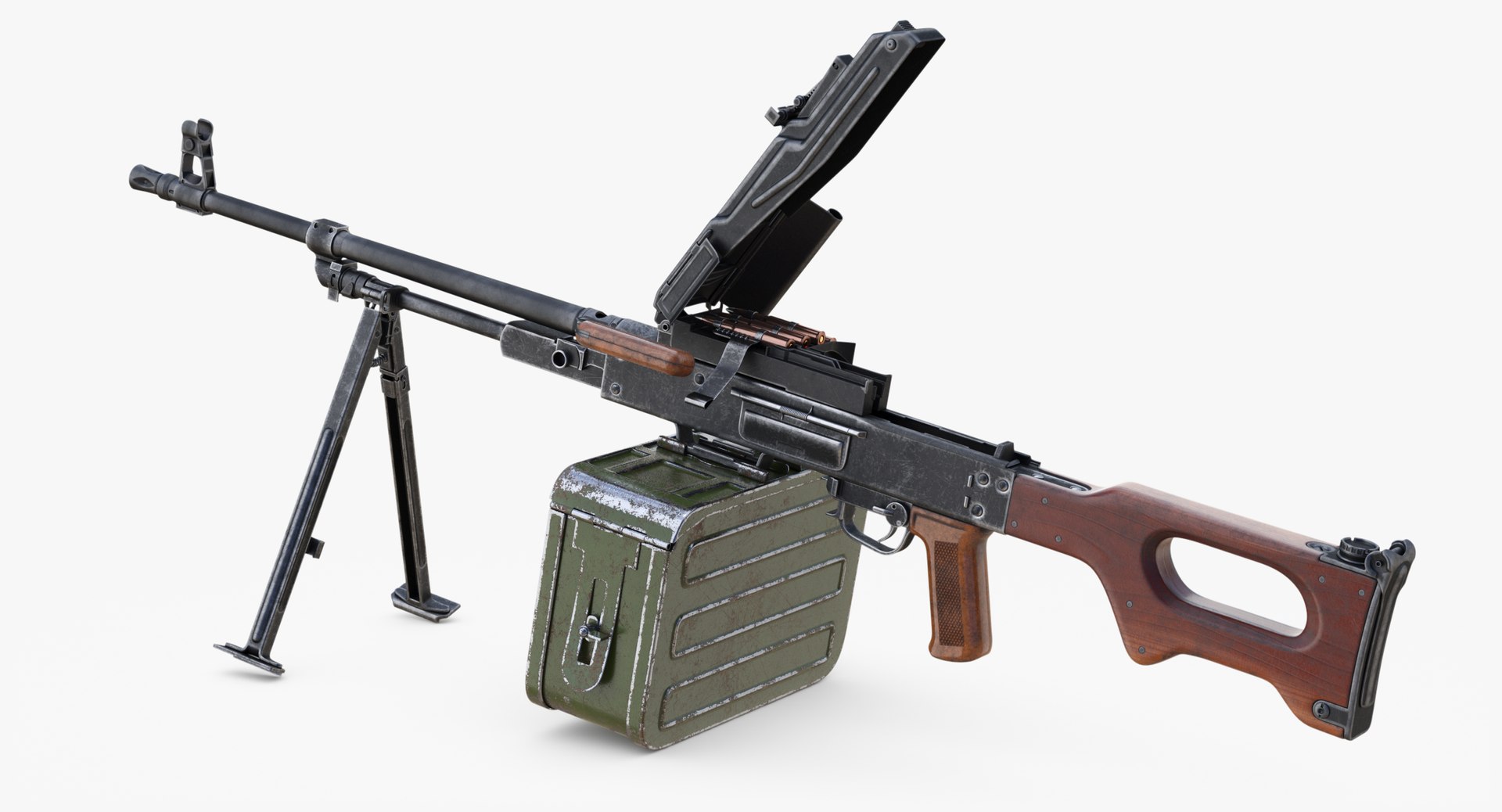 Pkm machine gun model - TurboSquid 1249319
