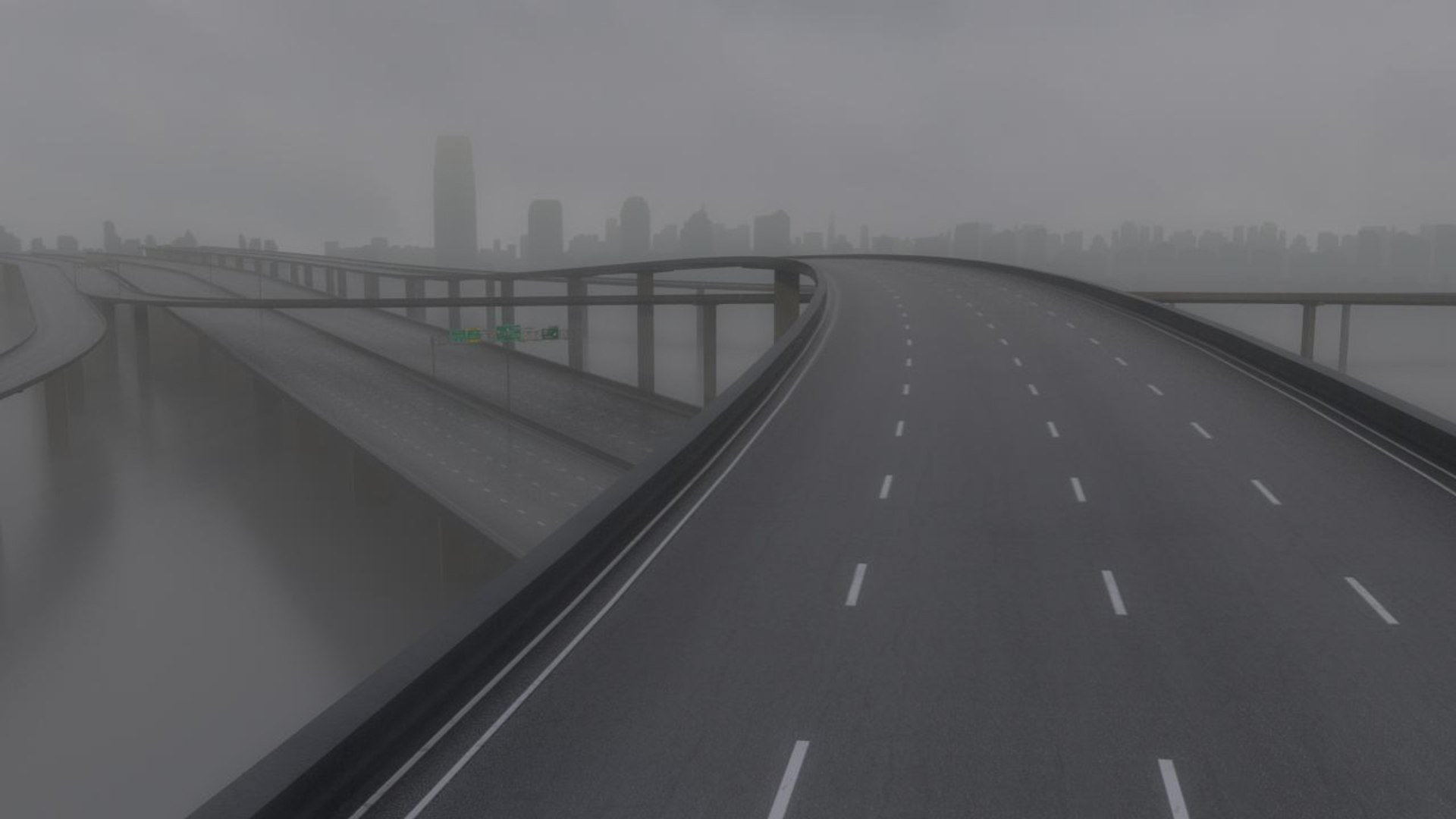 3D Model Freeway Roads Street - TurboSquid 1339731