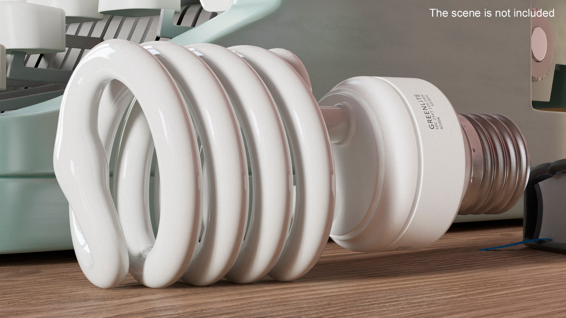 Twist Fluorescent Light Bulb 3D Model - TurboSquid 2145516