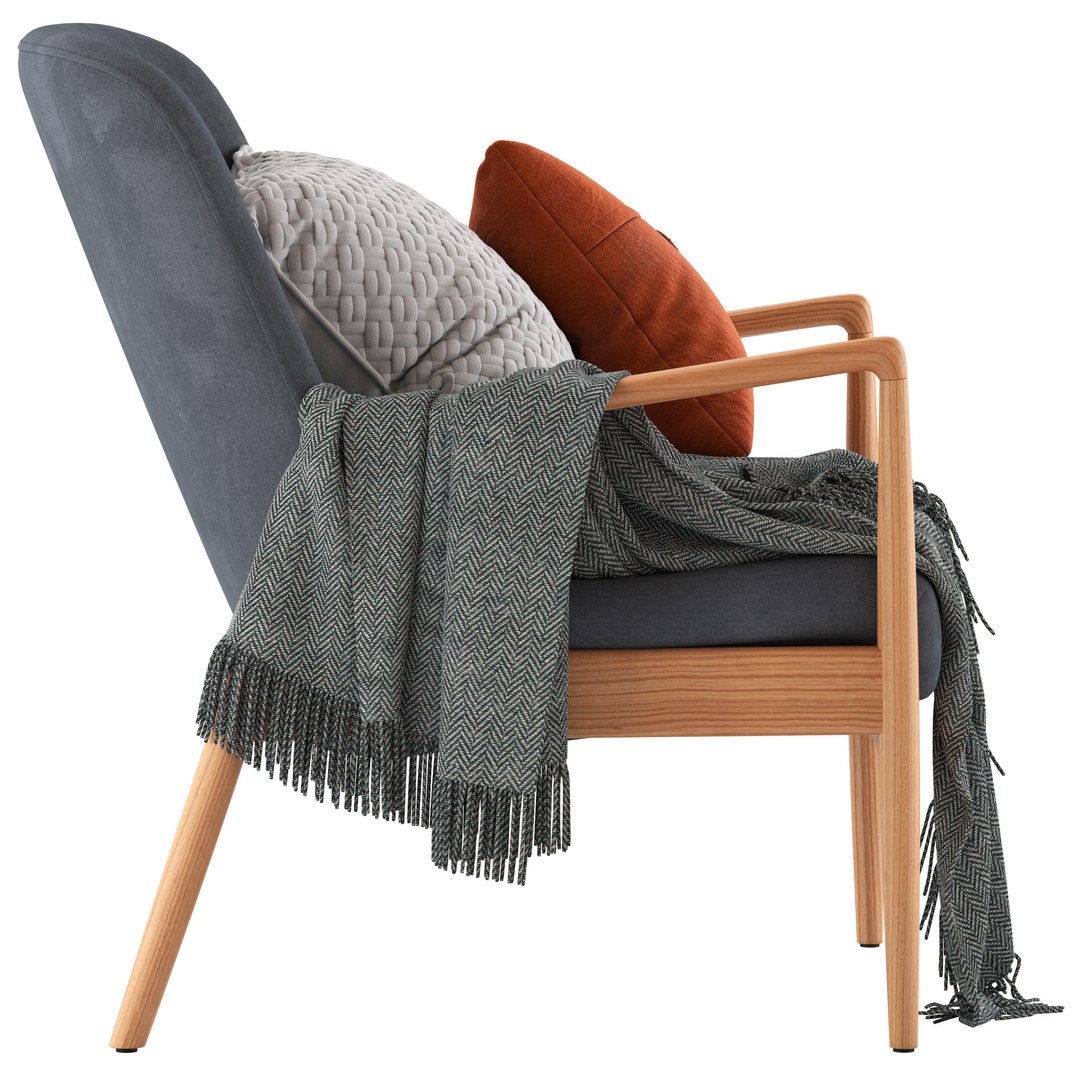 Temple And Webster Lucas Armchair 3D Model - TurboSquid 2182887