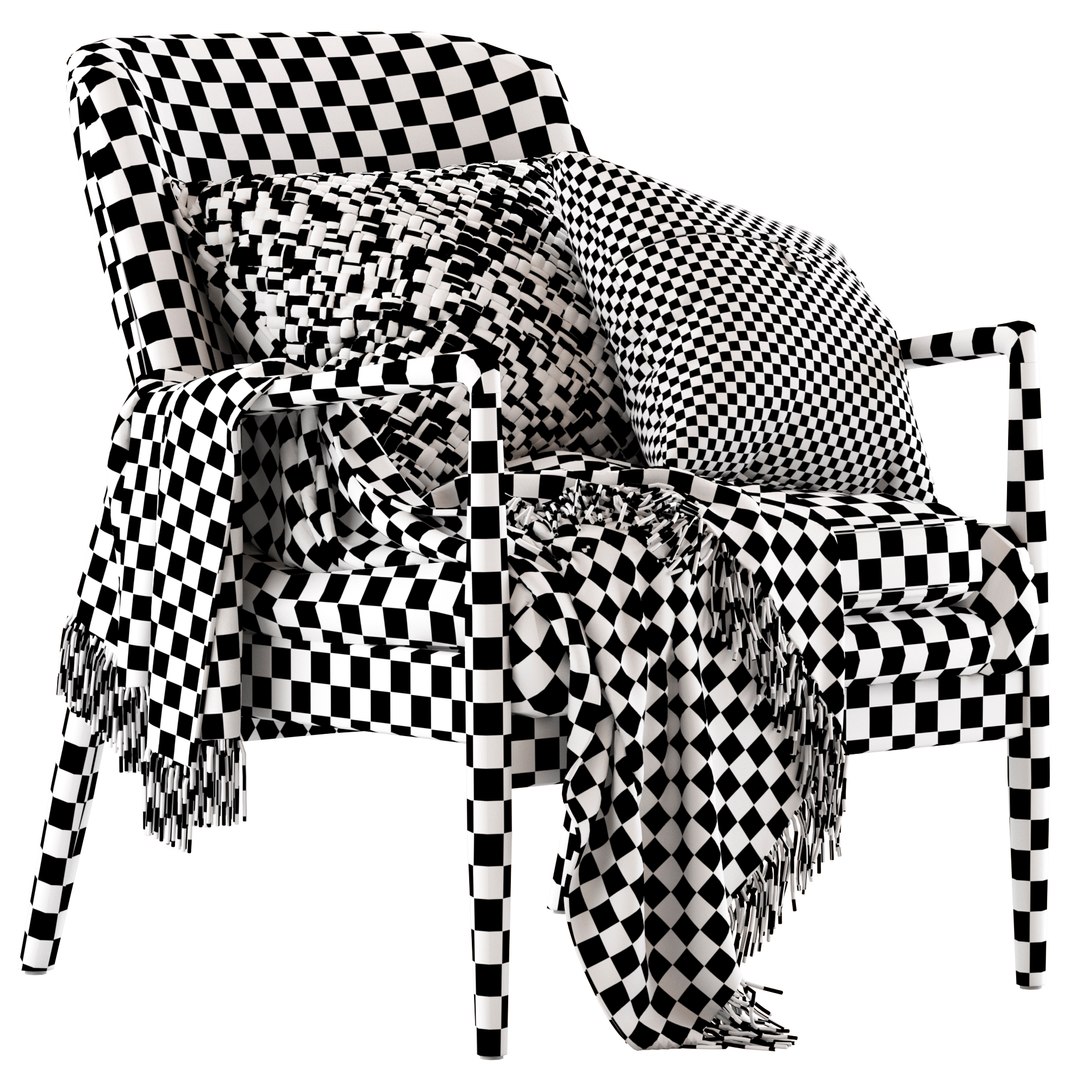 Temple And Webster Lucas Armchair 3D Model - TurboSquid 2182887