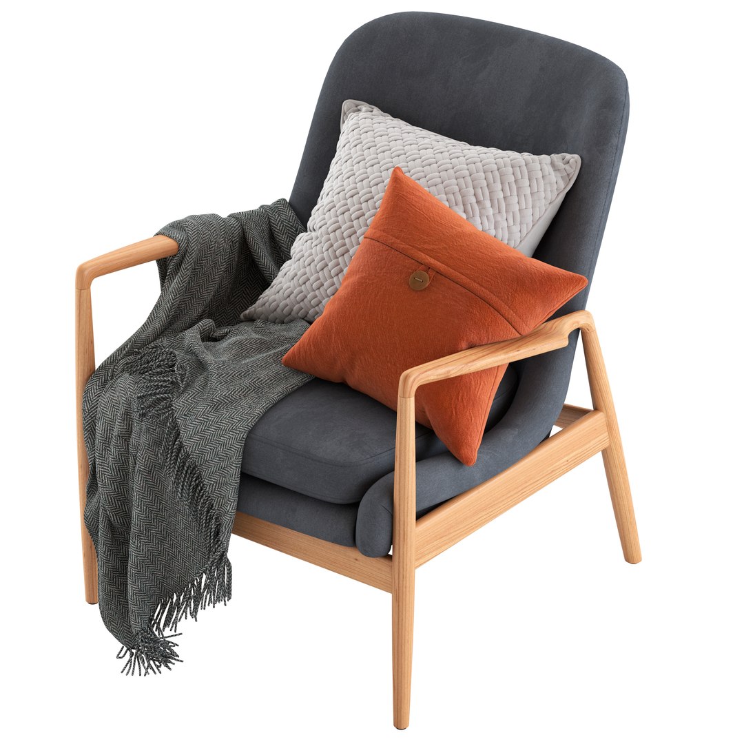 Temple And Webster Lucas Armchair 3D Model - TurboSquid 2182887