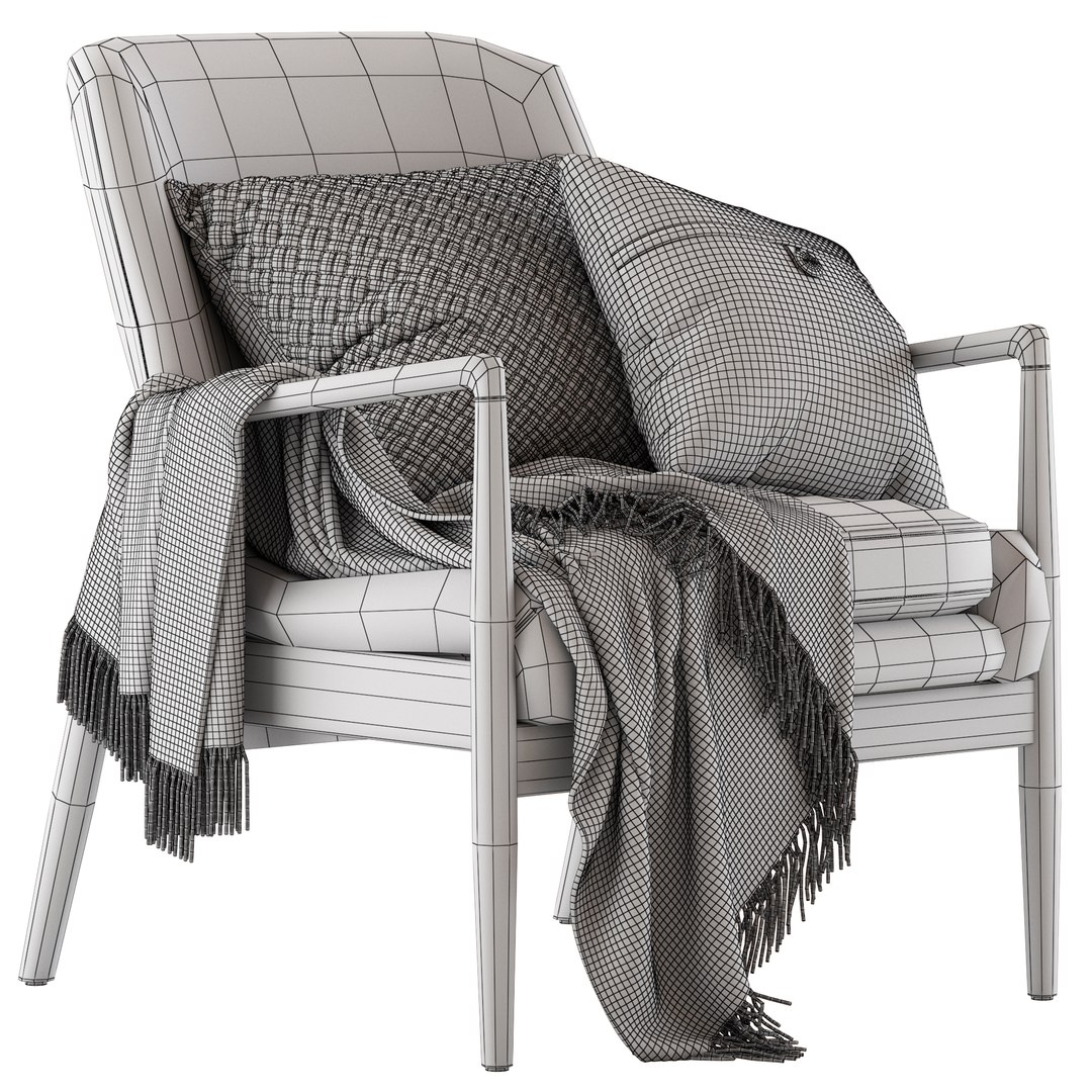 Temple And Webster Lucas Armchair 3D Model - TurboSquid 2182887