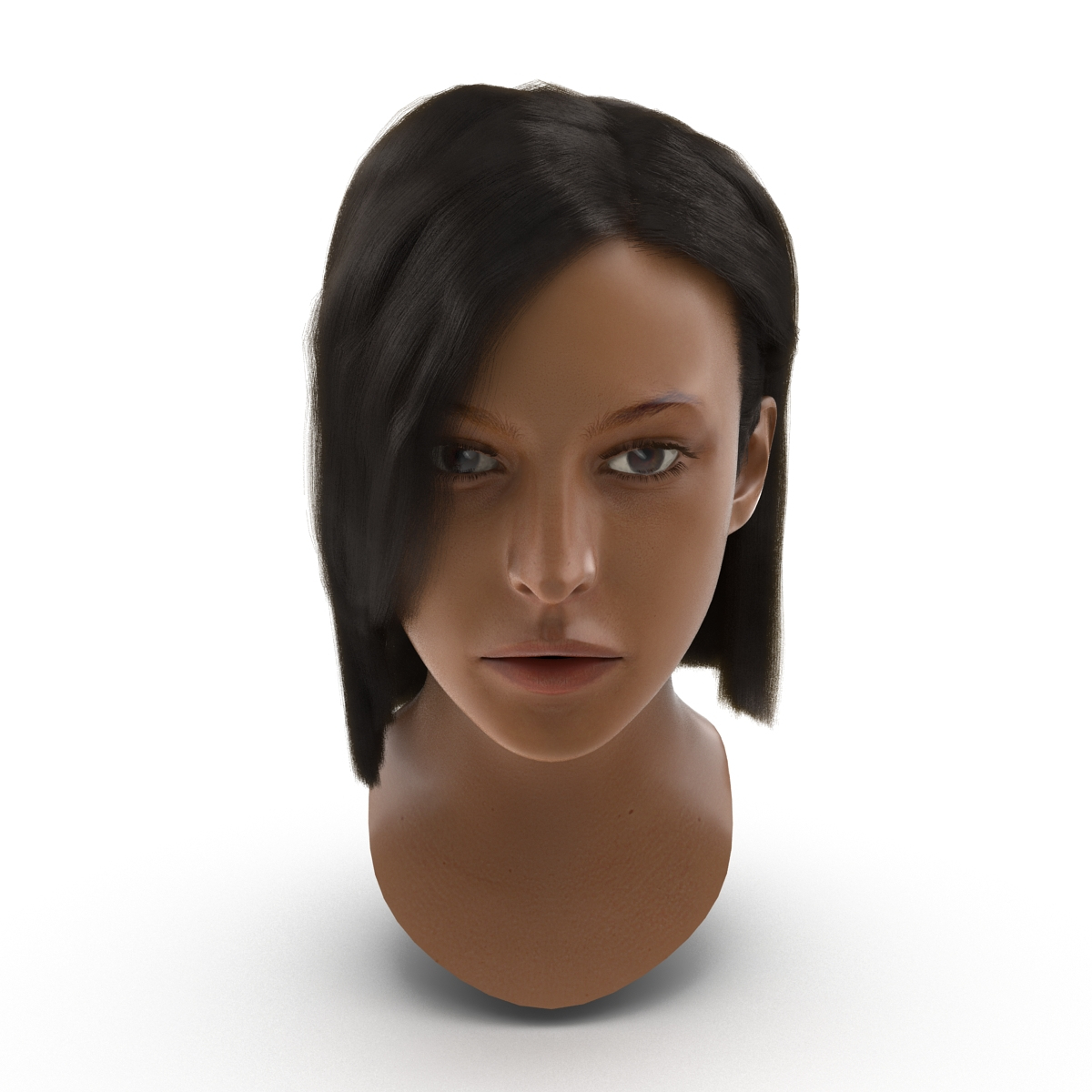 female heads woman 3d model