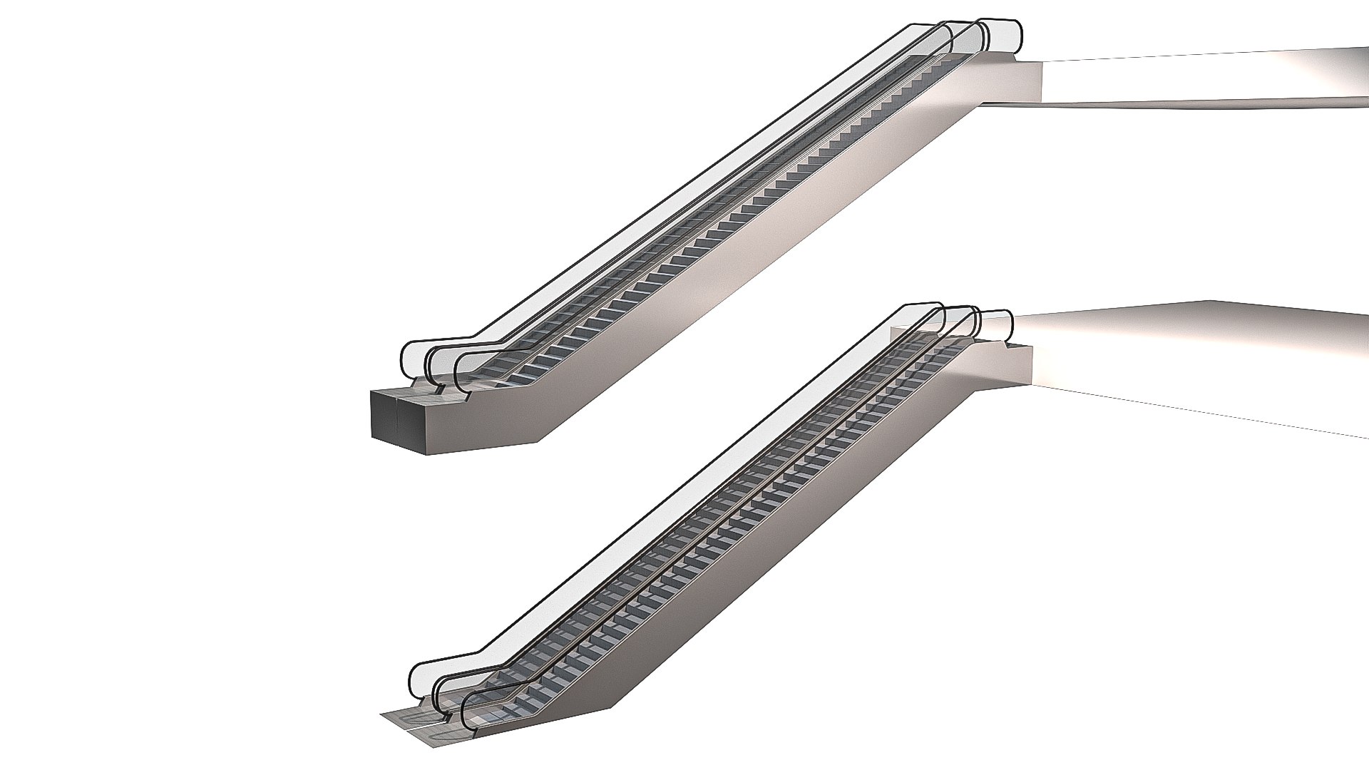 3D Escalator 01 - TurboSquid 2160193