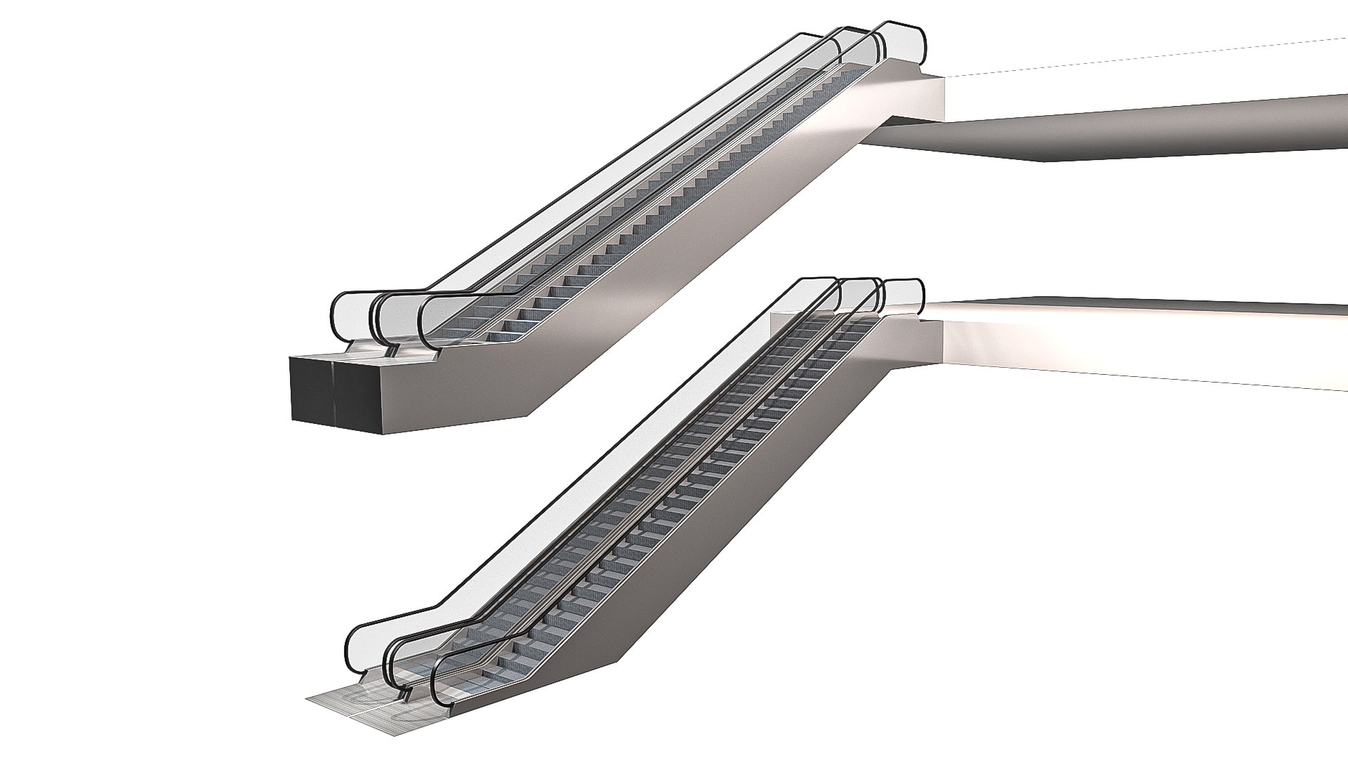 3D Escalator 01 - TurboSquid 2160193