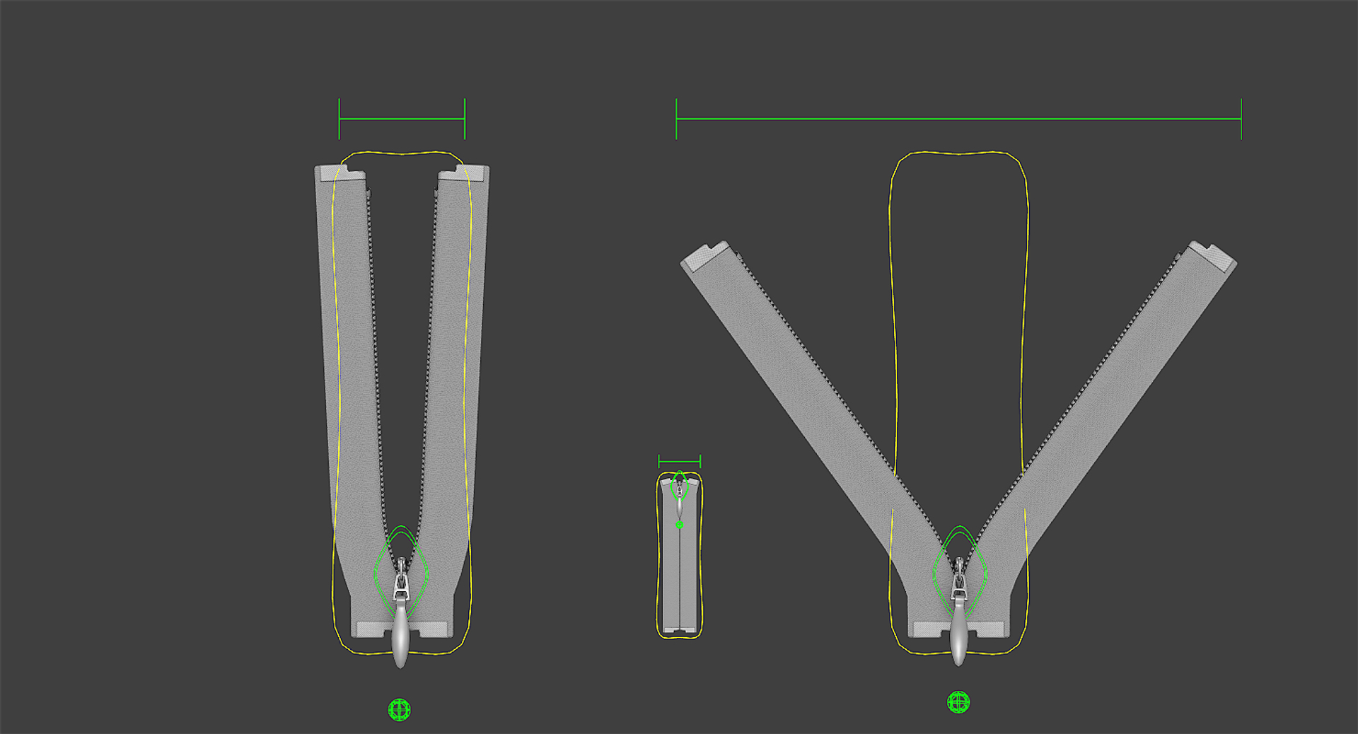 Nylon Invisible Zipper 3D - TurboSquid 1249660