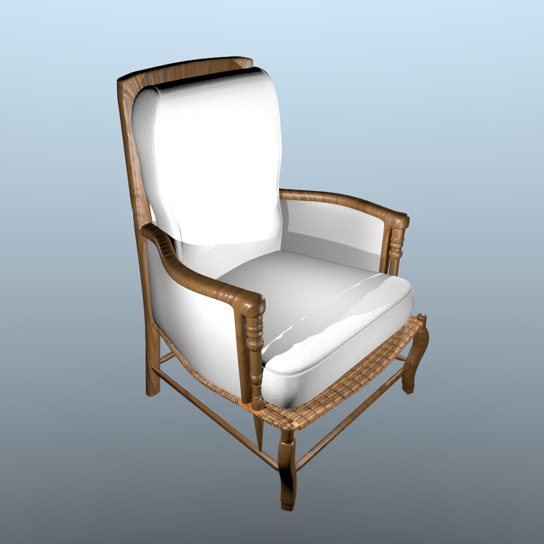 3d model bordeaux chair