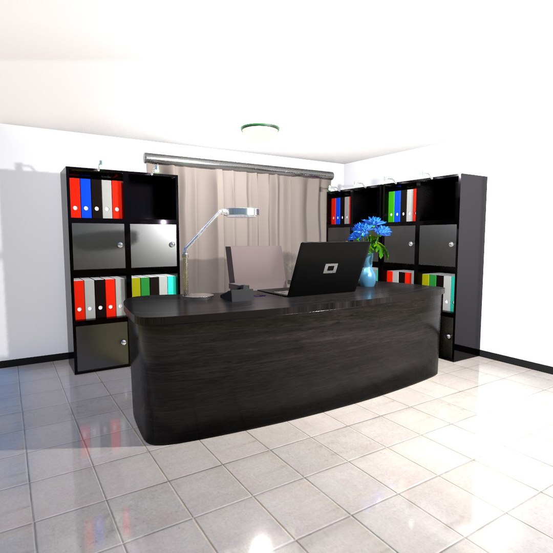 3D Office Desk - TurboSquid 1882759