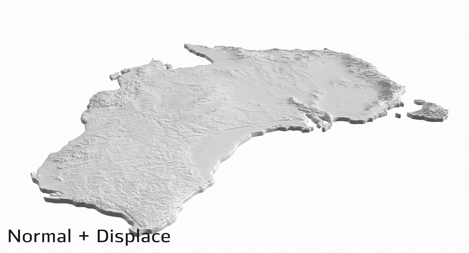 3D australia continent - TurboSquid 1377307
