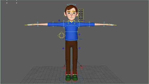 Rigging boy cartoon modeler 3D model - TurboSquid 1286708