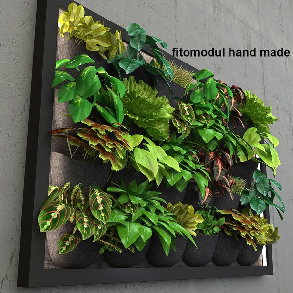 3d vertical gardening model