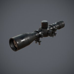 3d generic rifle scope model