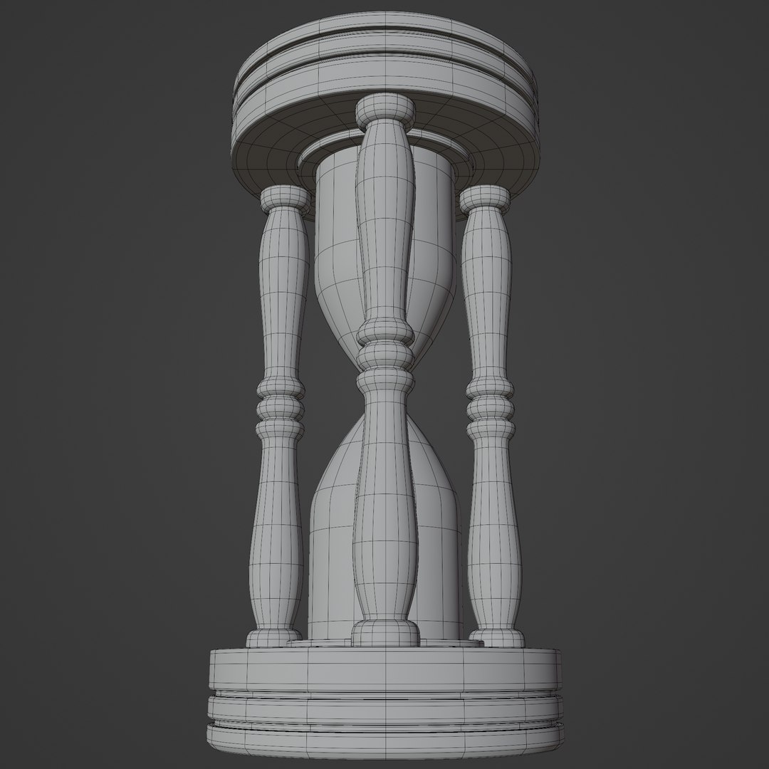 Wooden Hourglass Sand Timer 3D Model - TurboSquid 2089518